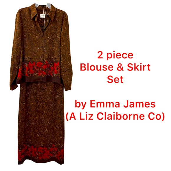 Emma James | Dresses | Emma James Blouse Skirt Set | Poshmark